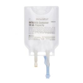 Empty INTRAVIA Cont w/PVC Ports,48/Cs