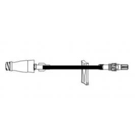 7" Extension Set w/ Removable MicroClave™, Clamp, Rotating Luer