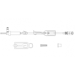 ChemoLock™ Secondary Administration Set with In-Line Filter, 30", 20 ...