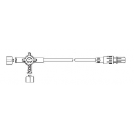 3-Way Hi-Flo Stopcock Standard Bore Extension, Slide Swivel Luer Lock